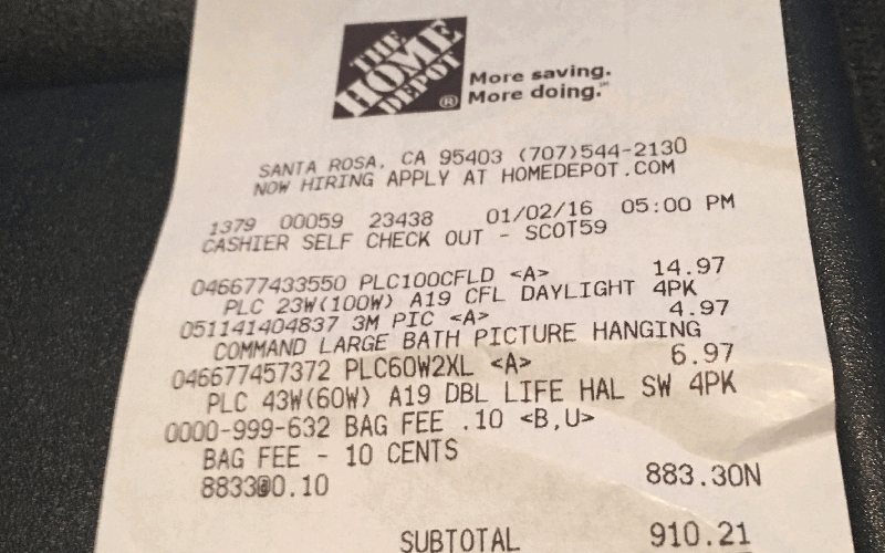 The Home Depot Receipt Font Bill Font Invoice Font Dot Matrix Font 
