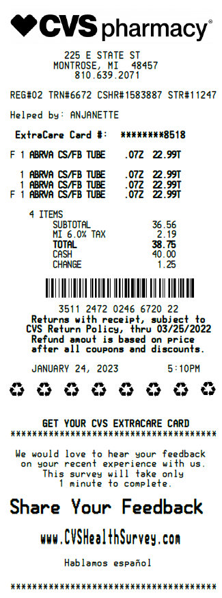 Receipt Templates Receipt Font POS Printer Font Cash Register Font 